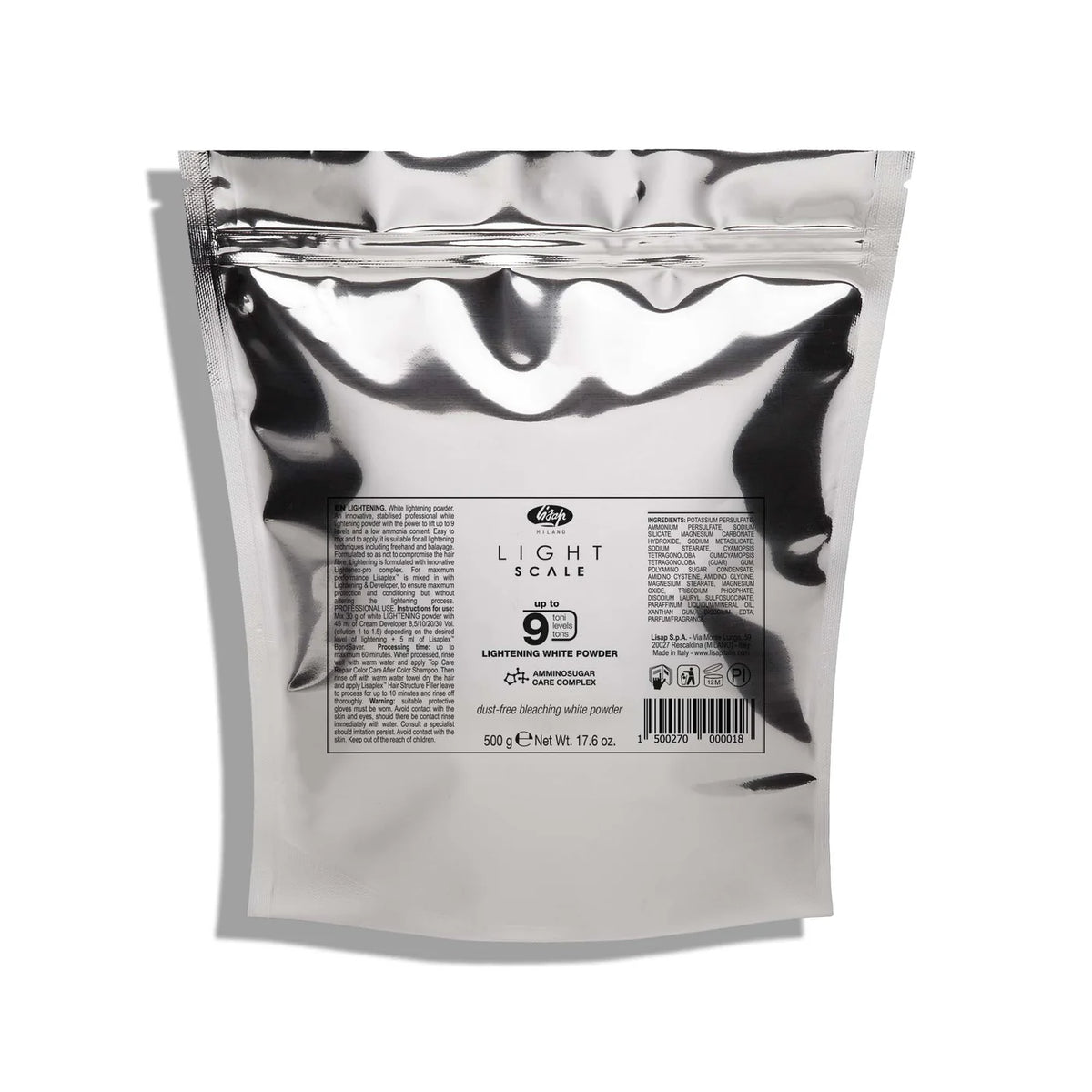 Light Scale Up to 9 Lightener Powder - Refill | Lisap Milano